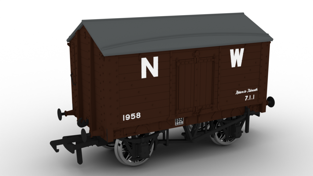 Exclusive - N W - Peaked-Roof Salt Van - OO gauge - The Wagon Yard